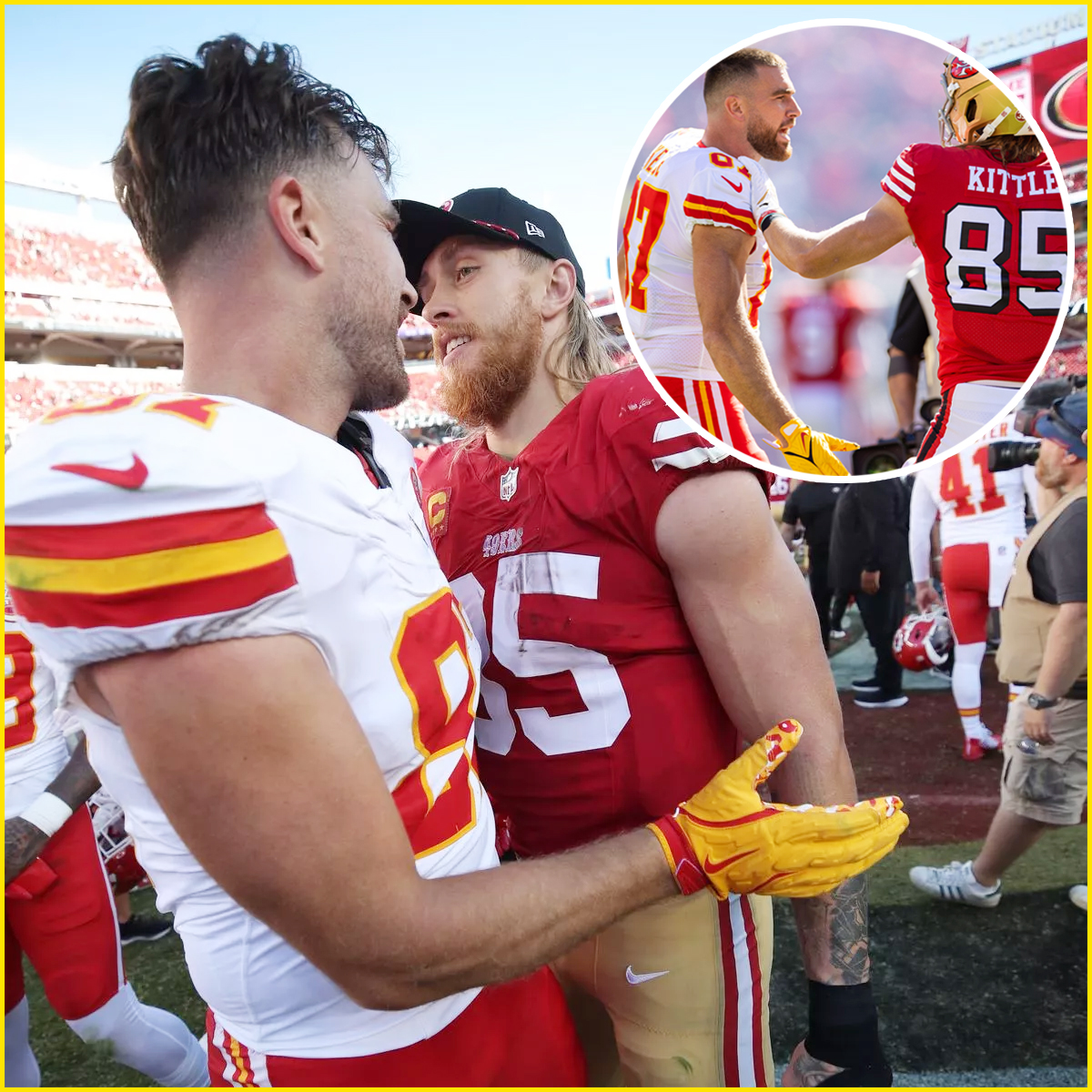 Travis Kelce Had 7-Word Message For 49ers Star In Postgame Handshake! - NEWS USA