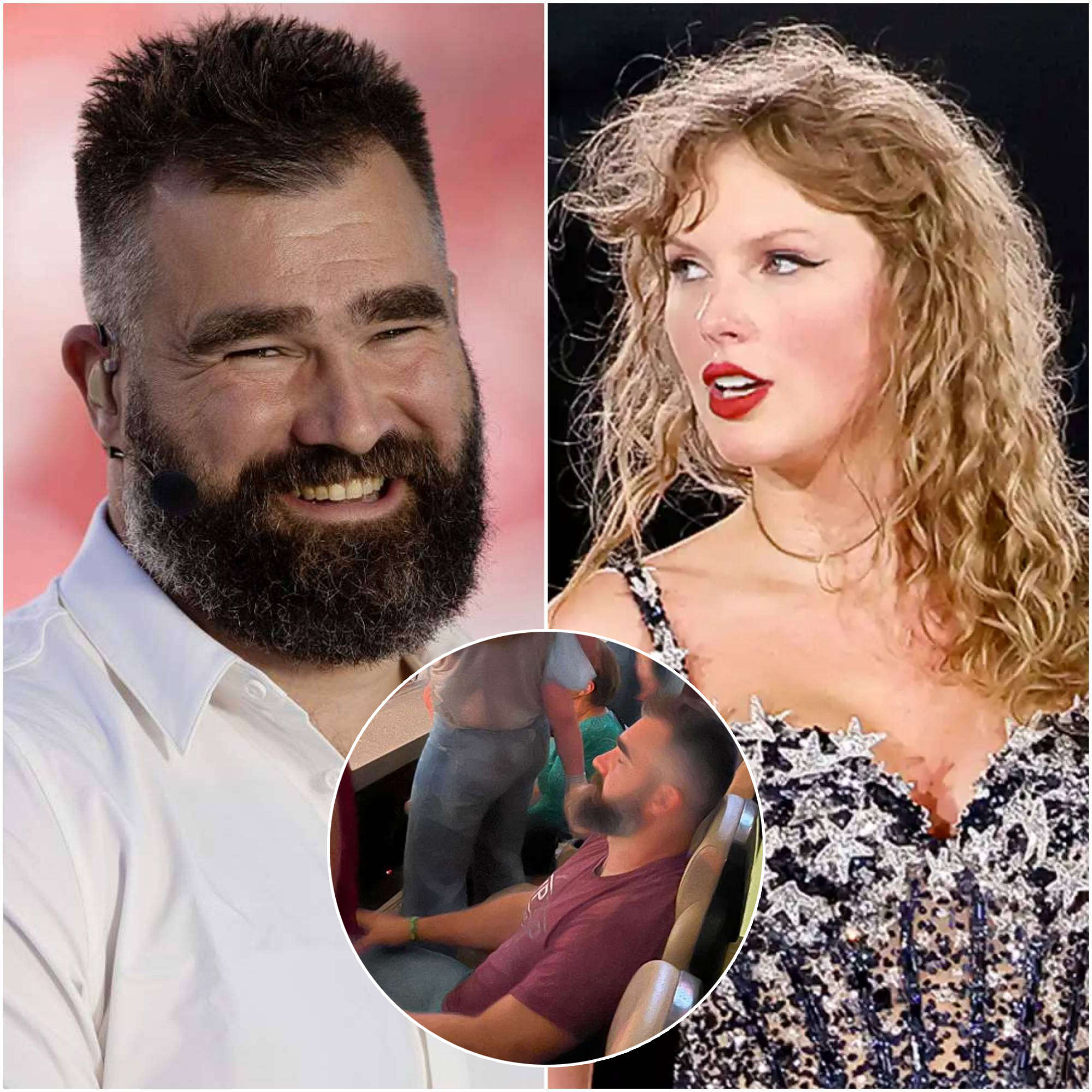 Jason Kelce Addresses Viral Pic, Says He Wasn't Sleeping At Taylor ...