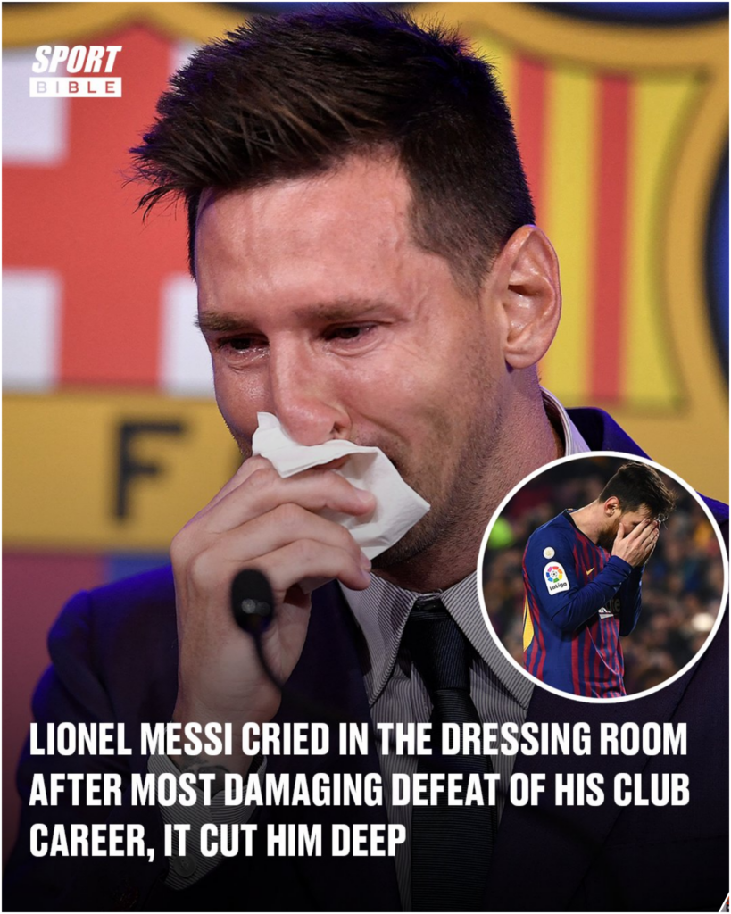 Few of Messi's club teammates saw him break down like this. One spotted ...